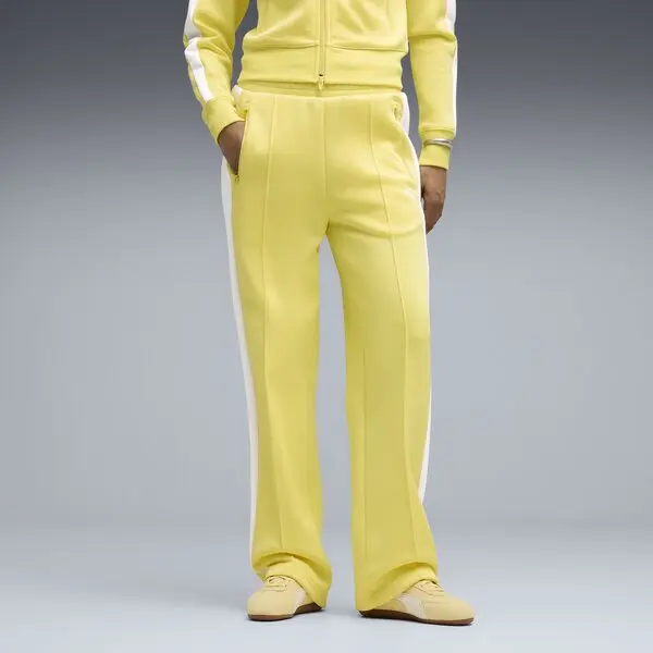 PUMA T7 Straight Track Pants - Yellow
