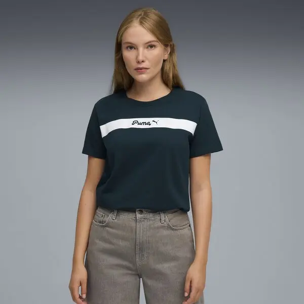 PUMA Cotton Crewneck T-shirt - Green