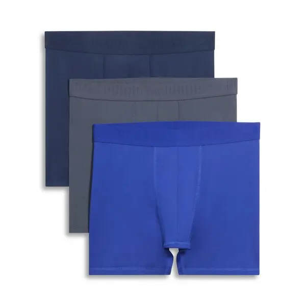 PUMA Athletic Fit Boxer Briefs 3 Pack - Assorted Colours