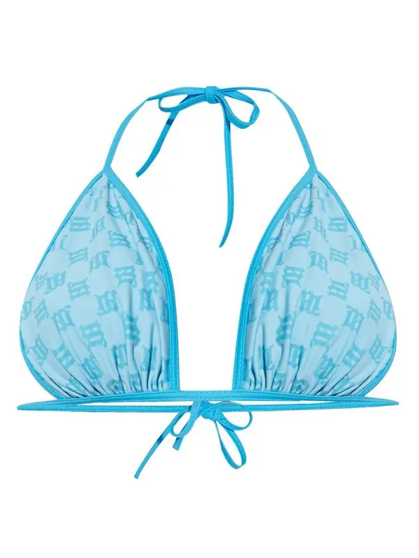 MISBHV Monogram Bikini Top - Blue