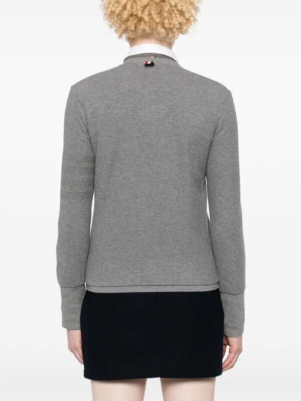 Thom Browne 4-bar Cotton Cardigan