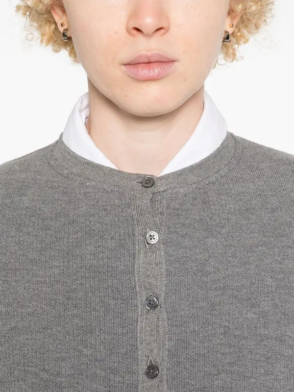 Thom Browne 4-bar Cotton Cardigan