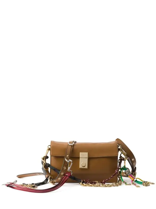 Prada Leather Shoulder Bag - Brown