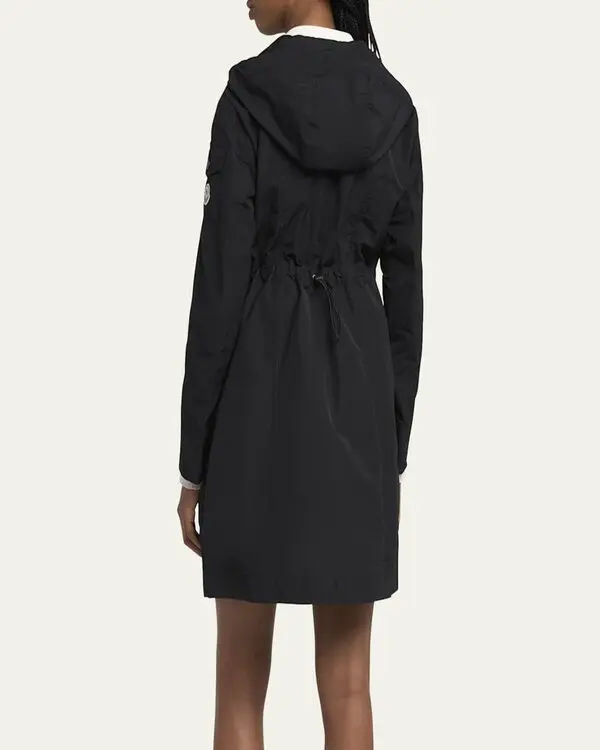 Moncler Laerte Long Hooded Parka - Black