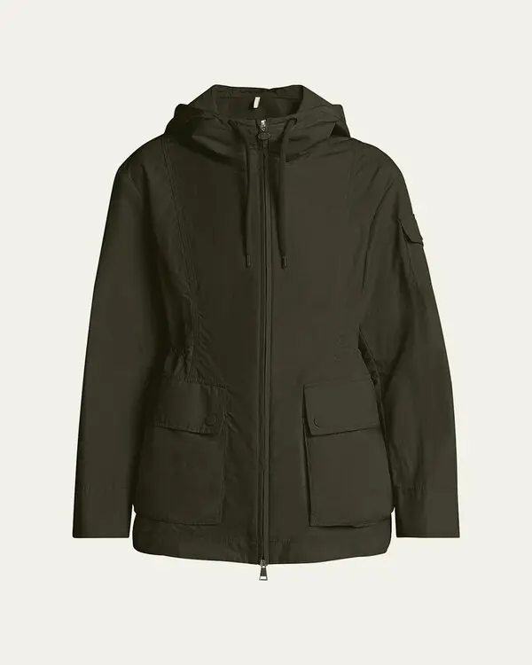 Moncler Leandro Hooded Parka - Green