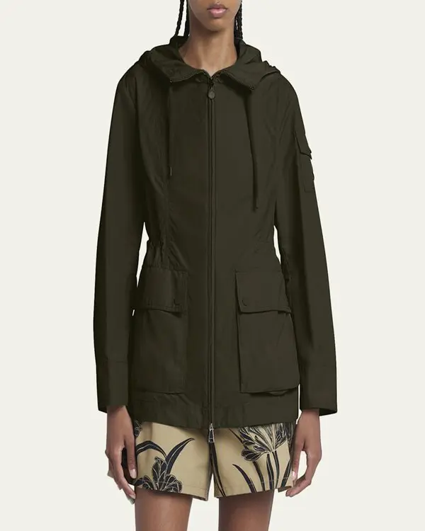 Moncler Leandro Hooded Parka - Green