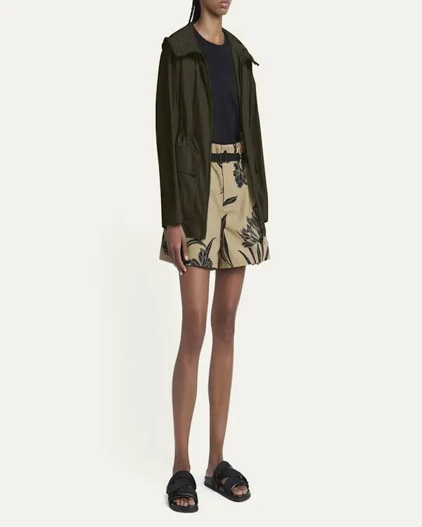 Moncler Leandro Hooded Parka - Green