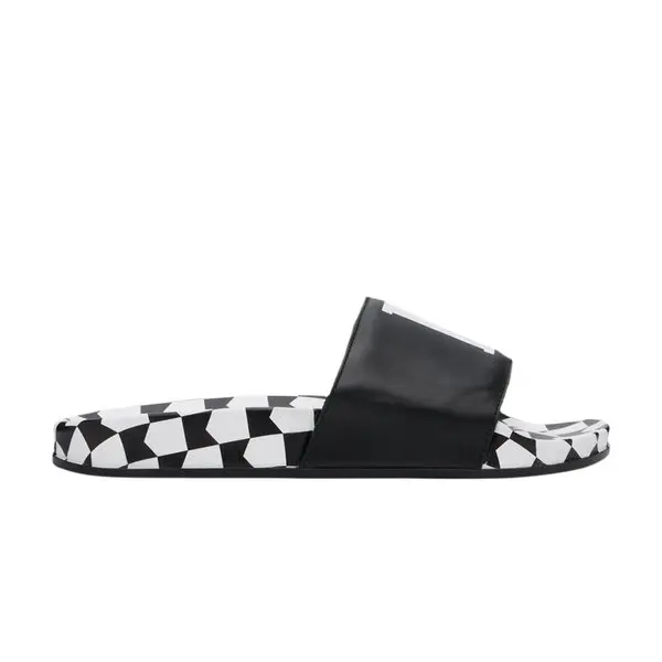 Rhude Checkered Sliders - Black