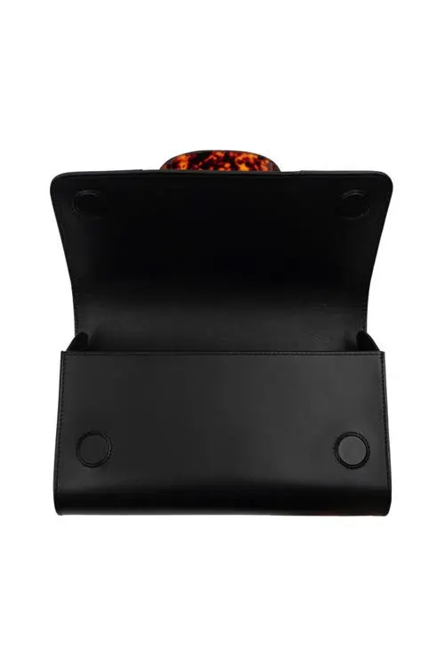 Perrin L'eiffel Clutch - Black/tortoise