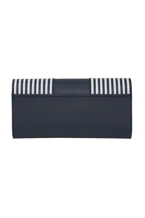 Perrin Le Corset Classic Clutch - Navy White