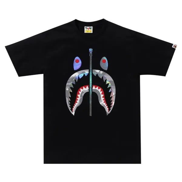 A BATHING APE City Camo Shark Tee /grey - Black