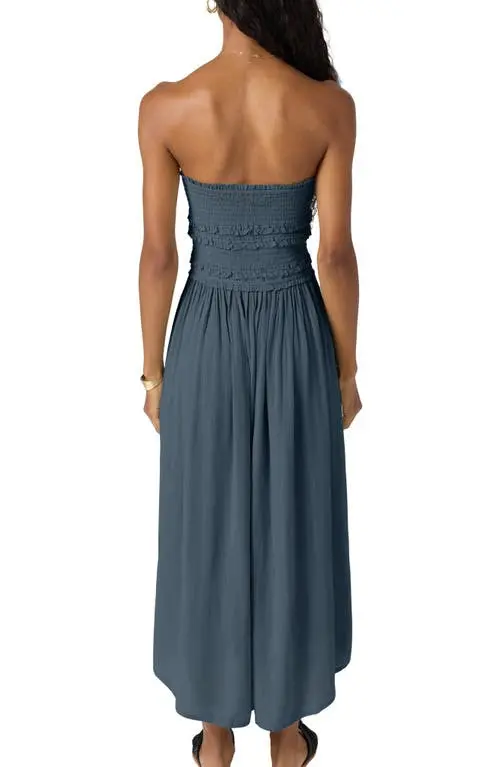 O'Neill Devyn Smocked Strapless Midi Dress