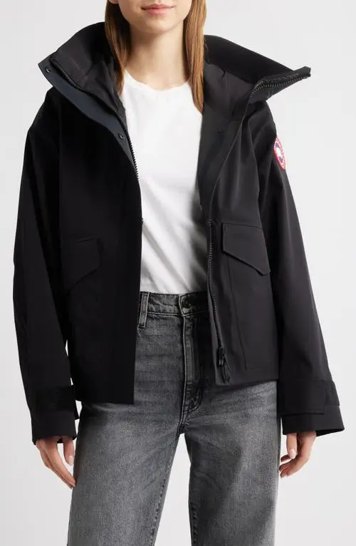Canada Goose Tofino Hooded Rain Jacket - Black