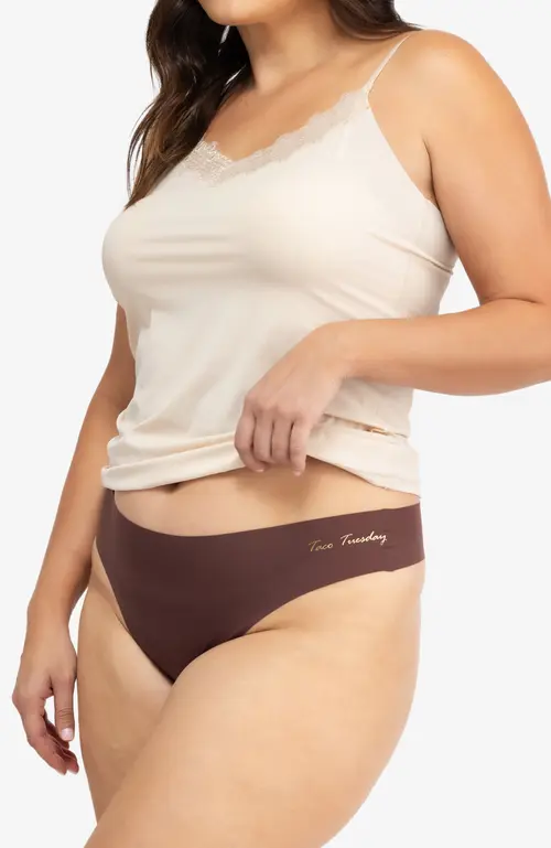 Uwila Warrior Days Of The Week Vip Thong - Chocolate
