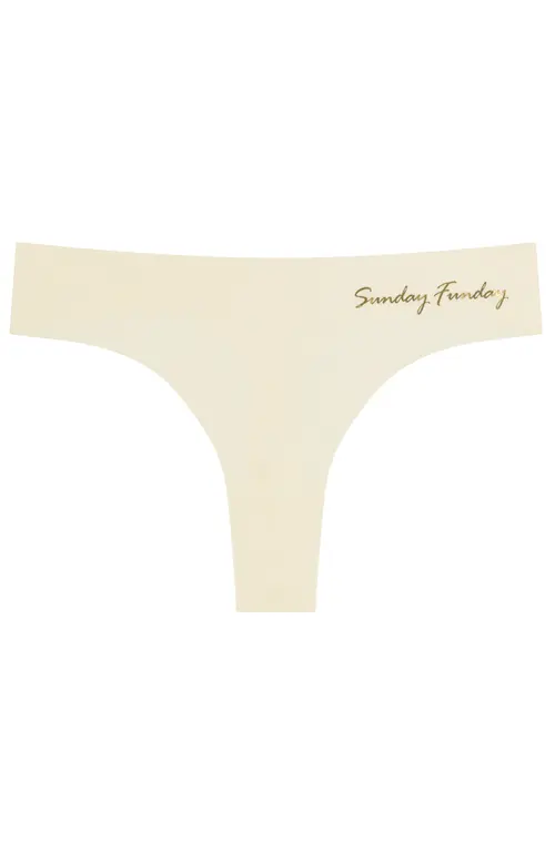 Uwila Warrior Days Of The Week Vip Thong - Winter White