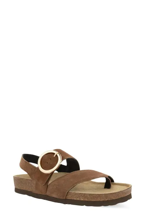 Naot Baltimore Slingback Sandal - Brown Cedar Suede