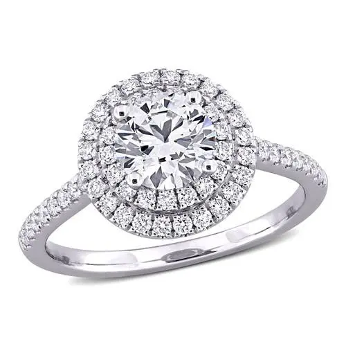 JULIANNA B. 14k 1-3/8 Ctw Lab-grown Diamond Ring - White Gold