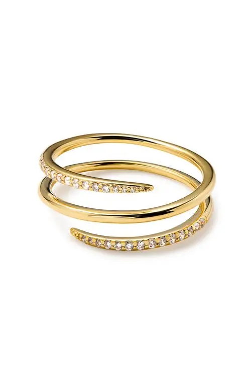 ANA LUISA 14k Plated Cubic Zirconia Statement Ring - Gold