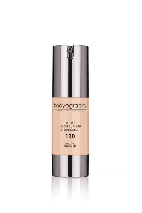 BODYOGRAPHY Natural Finish Foundation #220 -medium/dark/cool 1oz - #130 -light/medium/neutral
