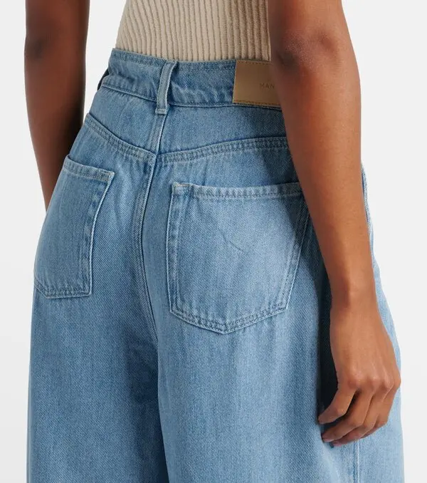 7 For All Mankind Tess Straight Leg Jeans - Blue