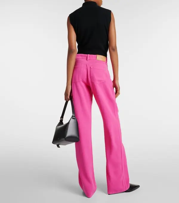 7 For All Mankind Tess Straight Jeans - Pink