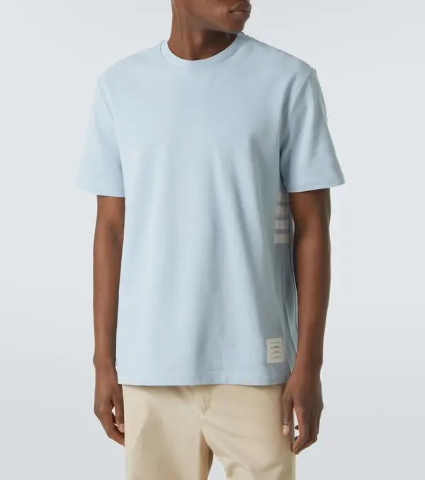 Thom Browne 4-bar Cotton Piqué Polo Shirt