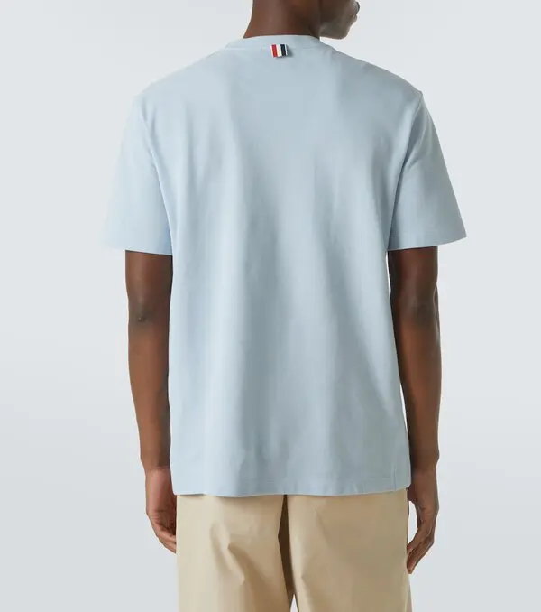 Thom Browne 4-bar Cotton Piqué Polo Shirt