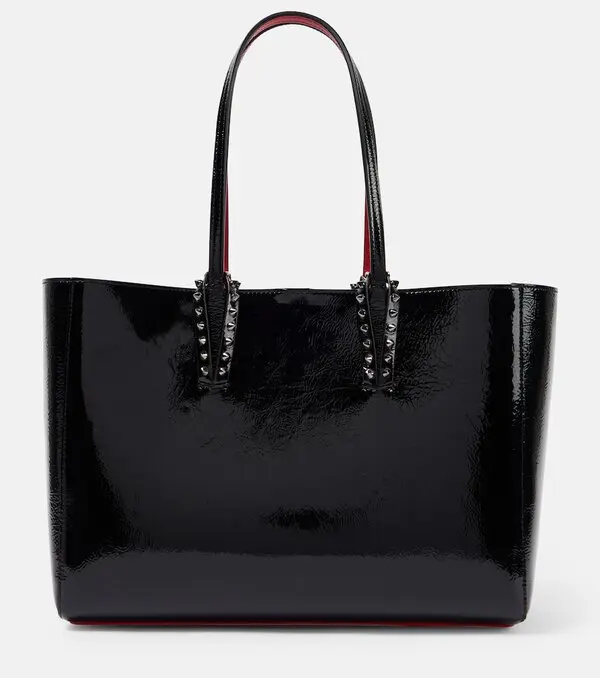 CHRISTIAN LOUBOUTIN Cabata Small Leather Tote Bag - Black
