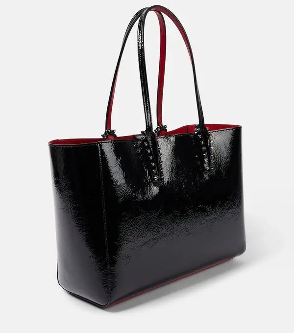 CHRISTIAN LOUBOUTIN Cabata Small Leather Tote Bag - Black