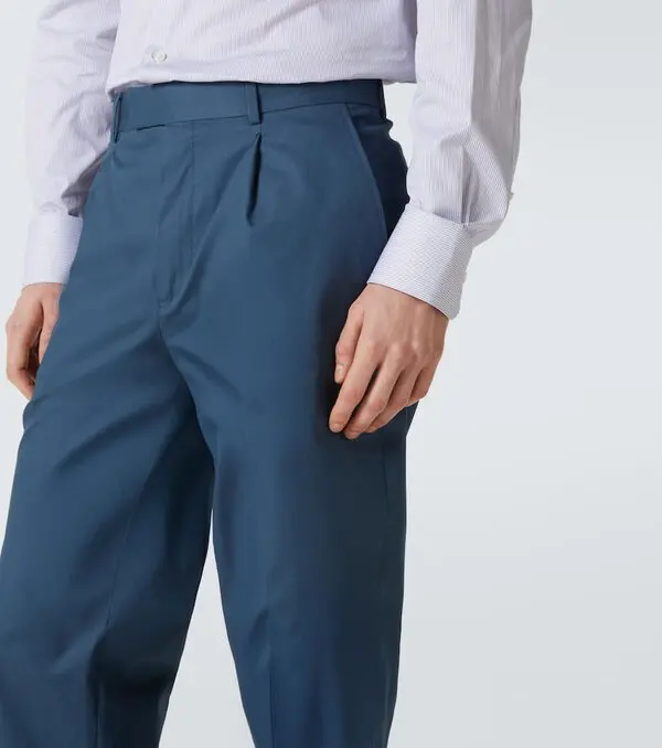 Zegna Straight Leg Cotton Trousers