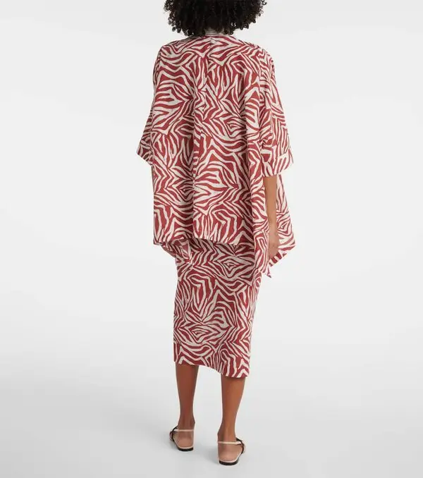 Brunello Cucinelli Printed Cotton And Silk Shirt - Multicoloured