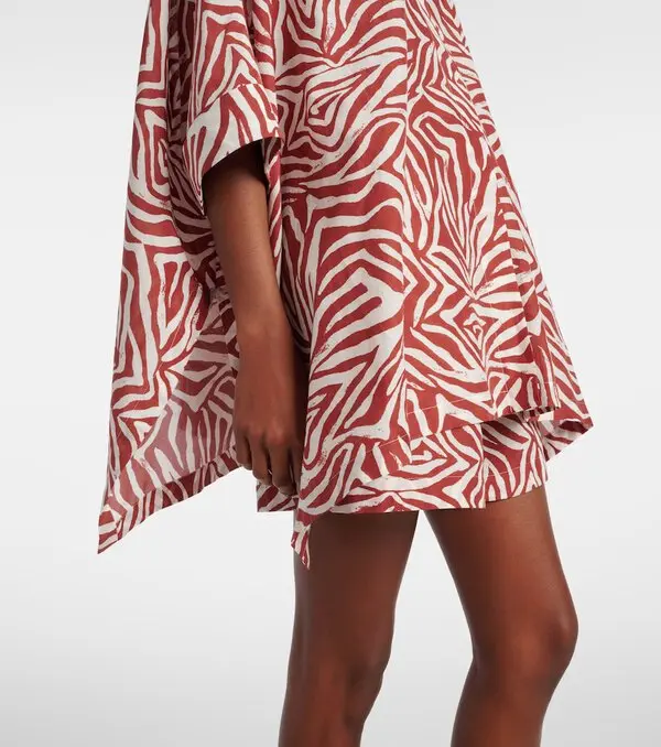 Brunello Cucinelli Printed Cotton And Silk Shirt