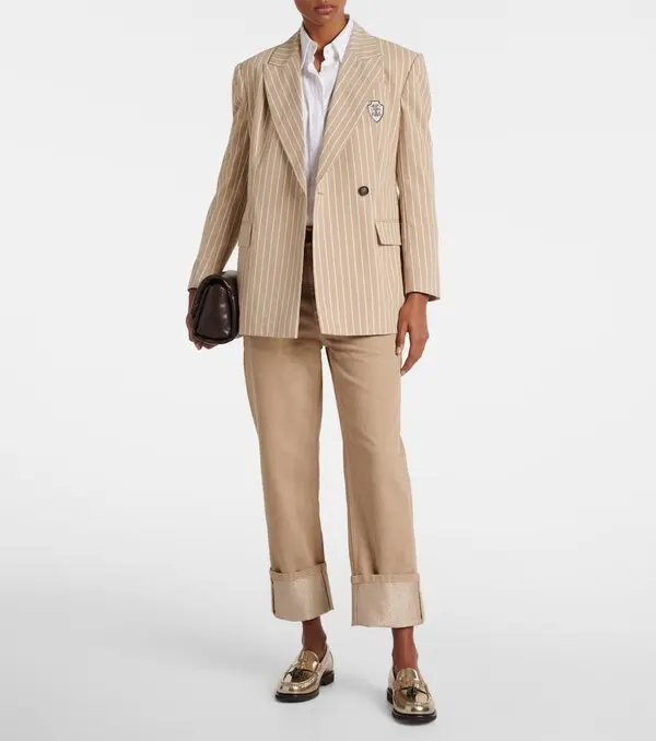 Brunello Cucinelli Mid-rise Straight Leg Jeans - Beige