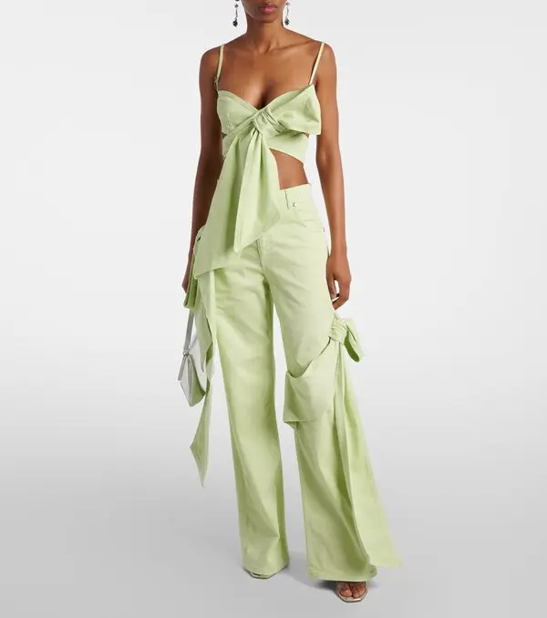 Blumarine Draped Straight Jeans