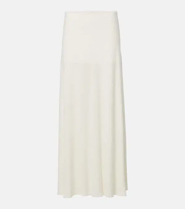 JIL SANDER Crêpe Midi Skirt - Beige