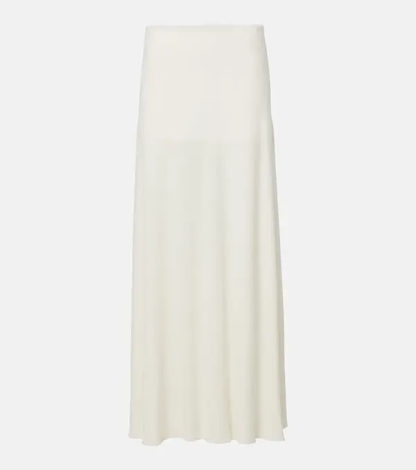 JIL SANDER Crêpe Midi Skirt - Beige