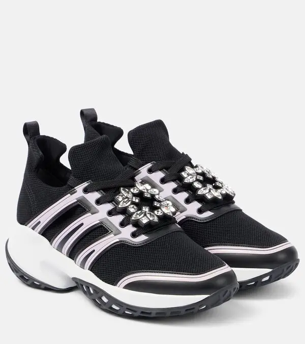 ROGER VIVIER Viv Run Sneakers - Black