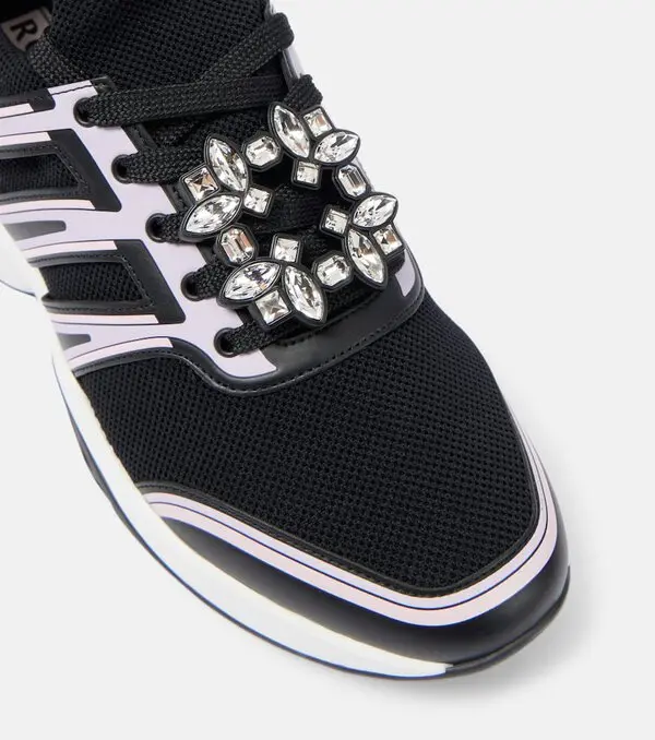 ROGER VIVIER Viv Run Sneakers - Black