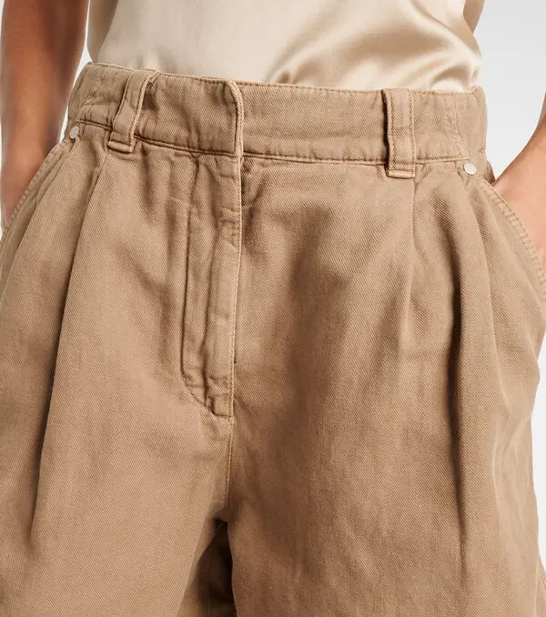 Brunello Cucinelli Cotton And Linen Bermuda Shorts