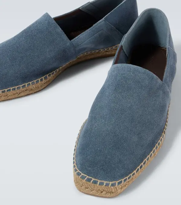 TOM FORD Barnes Suede Espadrilles - Blue