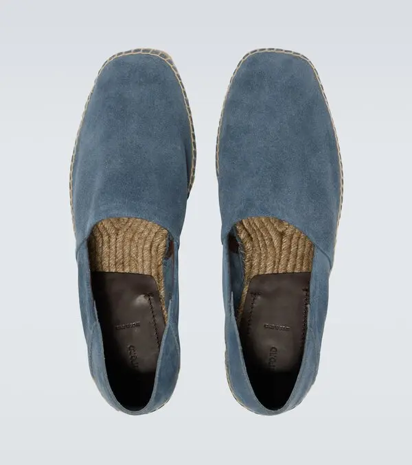 TOM FORD Barnes Suede Espadrilles - Blue