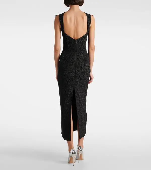 Maticevski Luminance Lamé Cocktail Dress