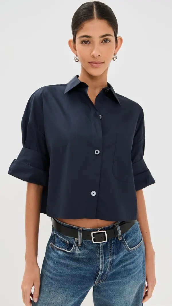 TWP Next Ex Button-down Shirt - Midnight