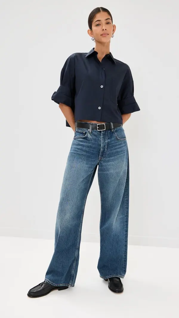 TWP Next Ex Button-down Shirt - Midnight
