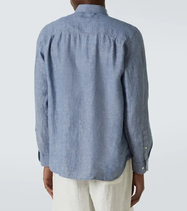 Orlebar Brown Justin Linen Chambray Shirt