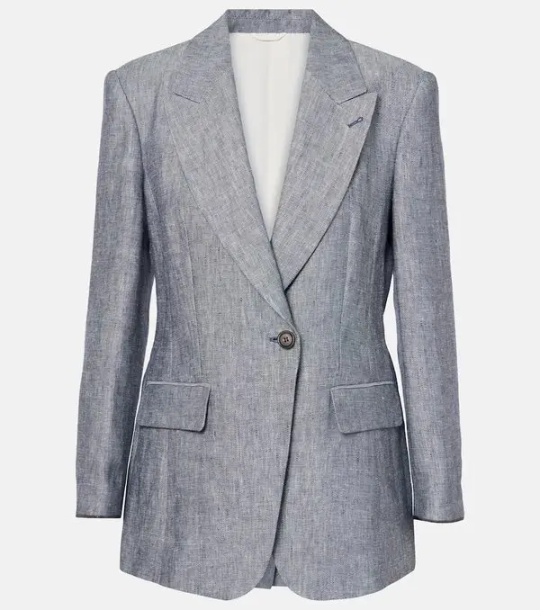 Brunello Cucinelli Hemp And Linen Blazer