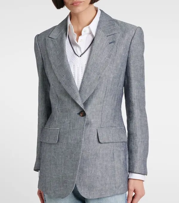 Brunello Cucinelli Hemp And Linen Blazer