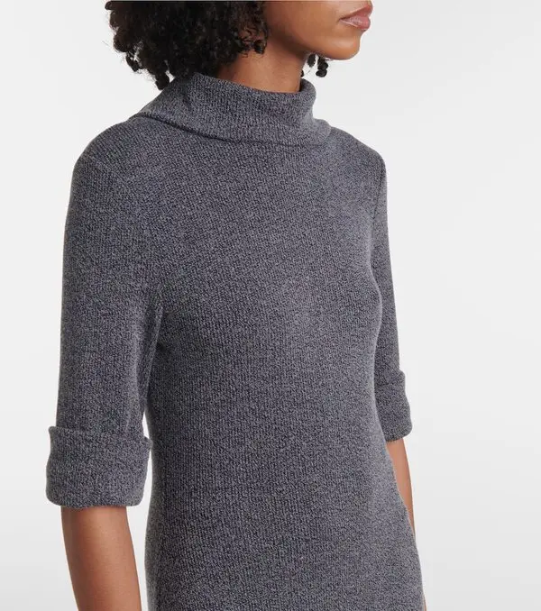 Proenza Schouler White Label Cerine Ribbed-knit Bouclé Midi Dress
