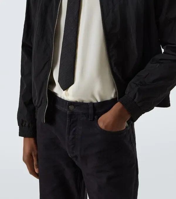 Saint Laurent Straight Leg Jeans - Black