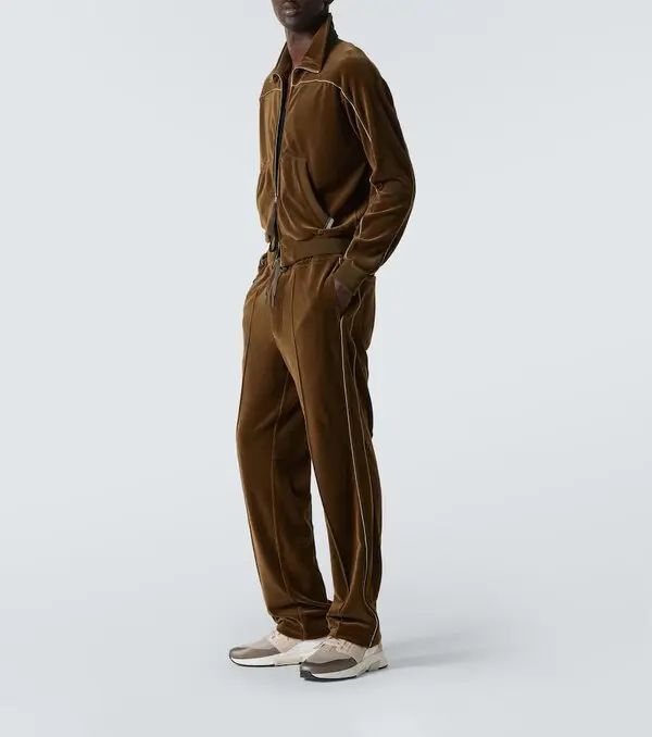 TOM FORD Cotton-blend Velvet Track Jacket